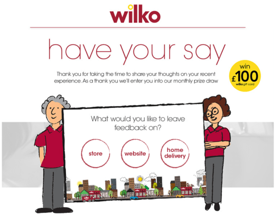 Take a Wilko’s Survey and win a £100 Gift Card - Jt.Org