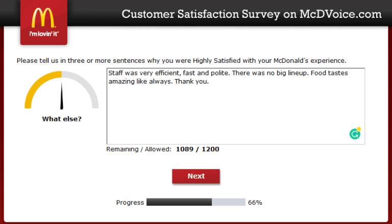 McDVoice Survey - Sign In to www.mcdvoice.com for McDonald's Customer ...
