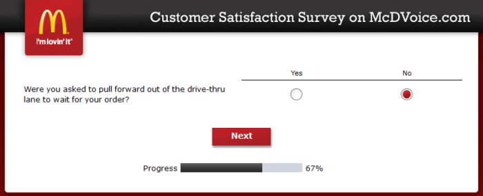 McDVoice Survey - Sign In to www.mcdvoice.com for McDonald's Customer ...