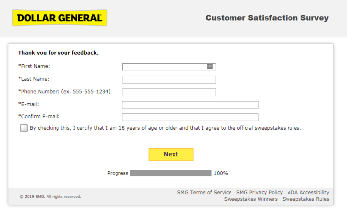 dgcustomerfirst.com Survey [[ Win a $100 Gift Card ]] - Jt.Org